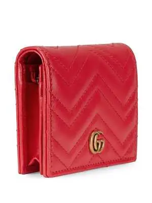 Gucci Gg Marmont Leather Wallet - 6832 レッド | Editorialist